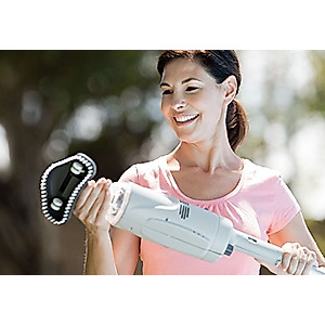 Intex Handheld Rechargeable Vacuum with Telescoping Aluminum Shaft and Two Interchangeable Brush Heads , Gray/Black