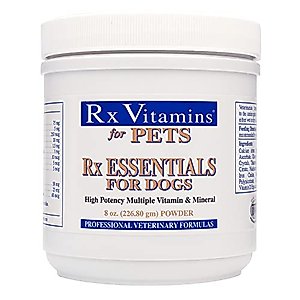 Rx Vitamins Essentials for Dogs - Vitamin & Mineral Multivitamin - Supports Immune System Digestive Health & Bone Health - Powder 8 oz/226.80g