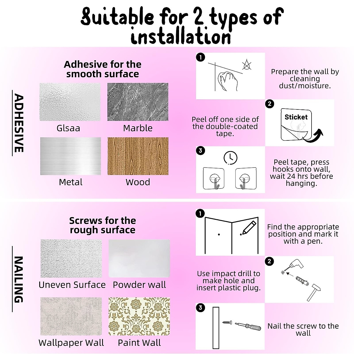 Soft Corner Shelf | Safe Hanging Organizer | Child-Friendly Wall Mount Storage | for Sundries, Toys, Stuffed Animals, Diapers | for Pantry Closet Bedroom Nursery Organization Pink