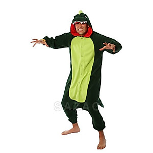 SAZAC Dinosaur Kigurumi - Onesie Jumpsuit Halloween Costume
