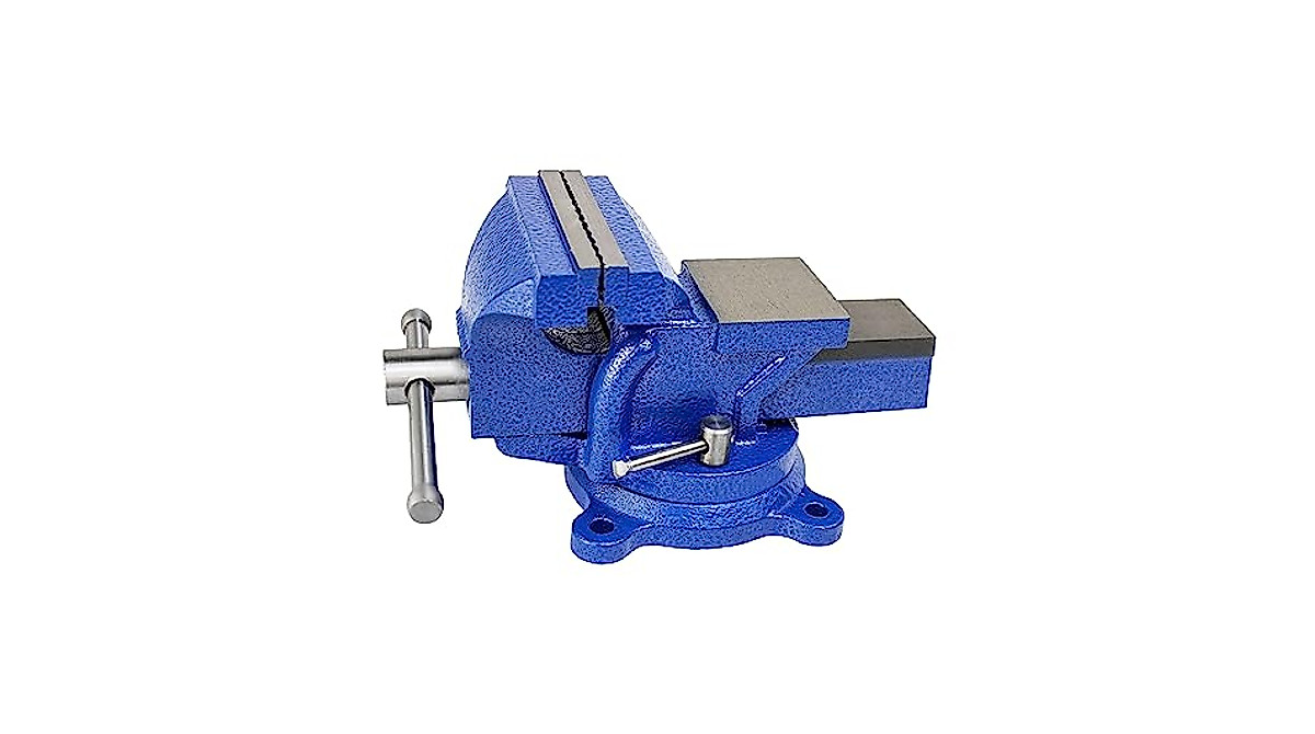 HFS 5" Heavy-Duty Bench Vise with Swivel Lock Base