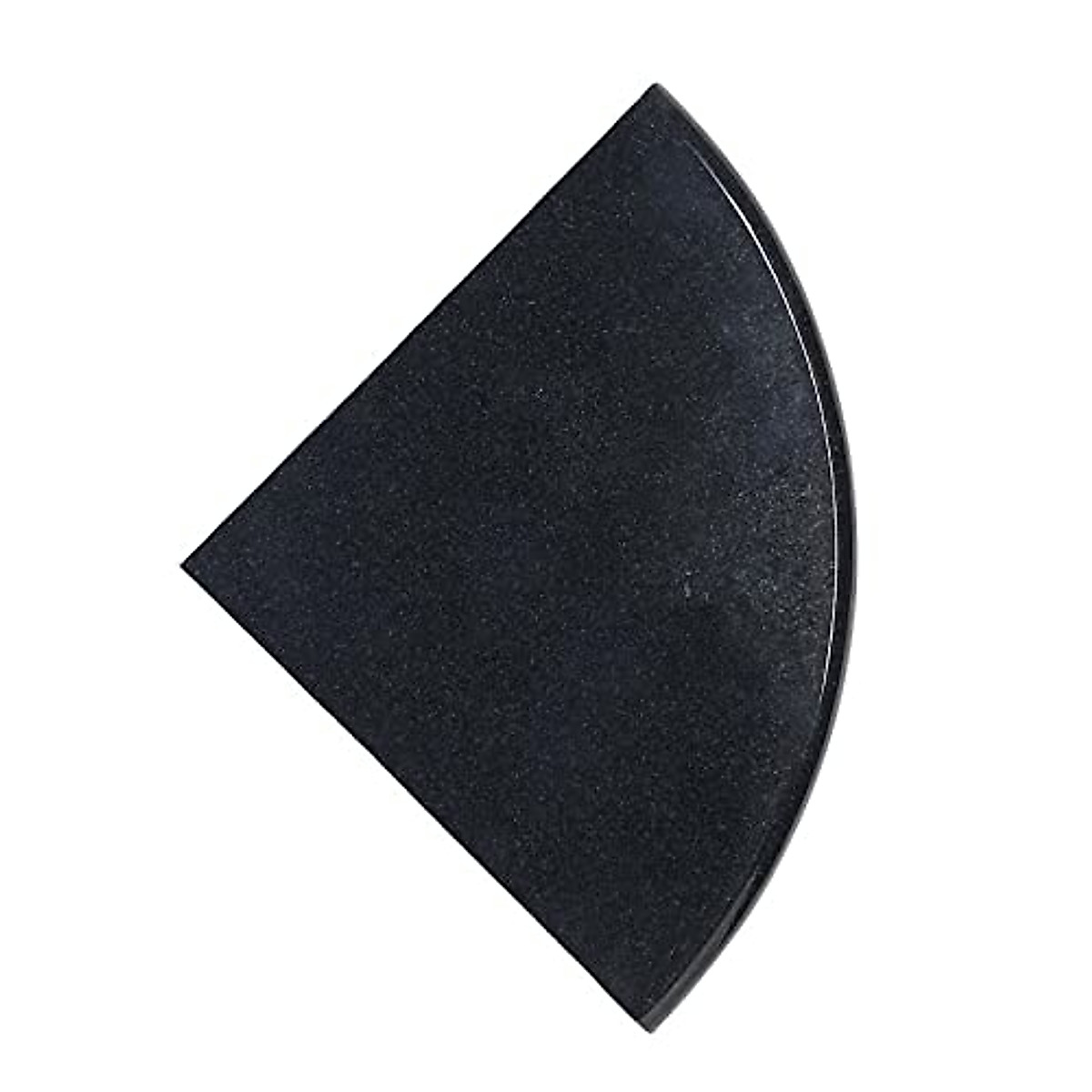 Tenedos Premium Quality Absolute Black Granite Corner Shelf Both Side Polished 9 Inch (1) Maintenance Free, Stain Resistant