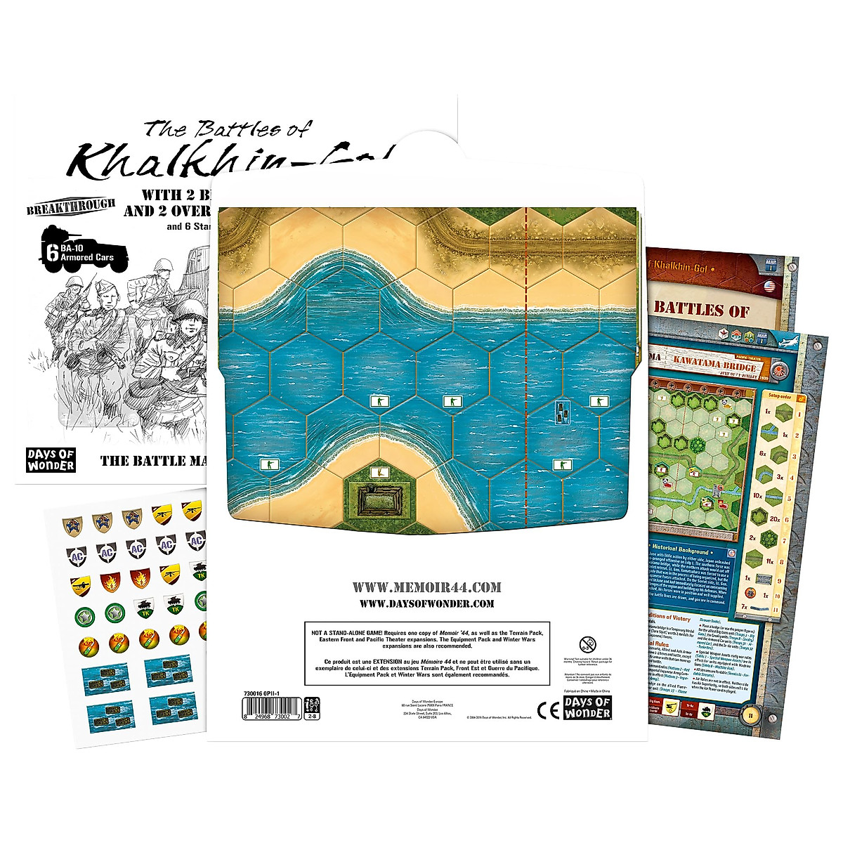 Memoir '44 Battles of Khalkhin-Gol Board Game EXPANSION - Relive Epic Clashes of WWII's Eastern Front! Strategy Game for Kids & Adults, Ages 8+, 2 Players, 30-60 Min Playtime, Made by Days of Wonder