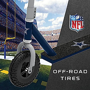 Hover-1 NFL Off-Road Kick Scooter - Official NFL Logos and Colors - Pittsburgh Steelers, Seattle Seahawks, Philadelphia Eagles, Denver Broncos, Green Bay Packers, Dallas Cowboys, Kansas City Chiefs