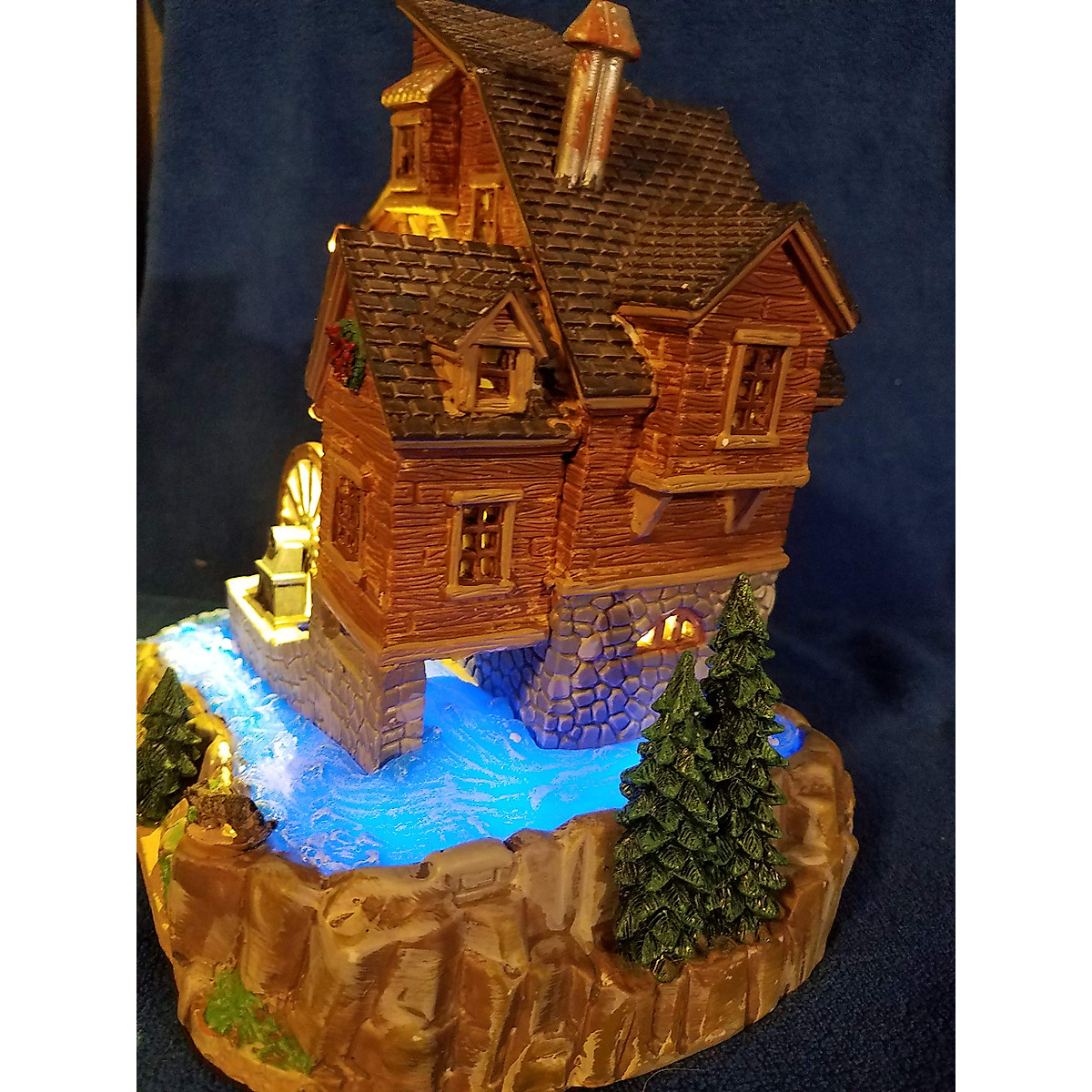 Lemax Village Collection Anderson Valley Mill With Adaptor # 15248