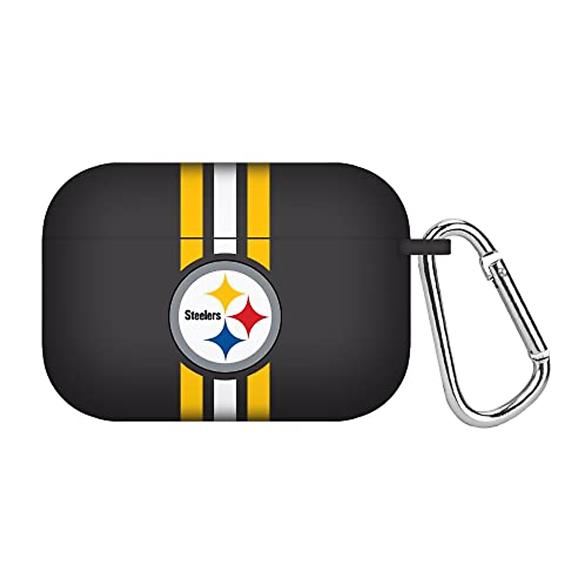 GAME TIME Pittsburgh Steelers HD Case Cover Compatible with Apple AirPods Pro (Stripes)
