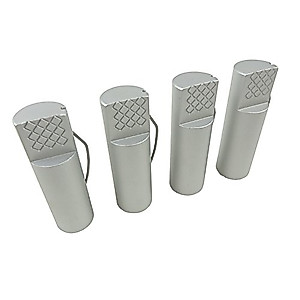 Bundle Taytools 468631 Pack of 4 Each 3/4 x 2-1/4 Inches Bench Dogs Hold Downs for Workbenches, Anodized Aluminum, Side Springs