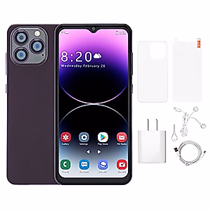 Face Detection Cellphone, 100-240V 4G Smartphone Dual SIM 6.52in for Entertainment (#5)