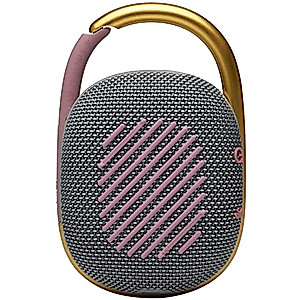 JBL Clip 4 Portable Waterproof Wireless Bluetooth Speaker Bundle with Premium Carry Case (Grey)