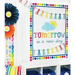 Schoolgirl Style - Twinkle Twinkle You're A STAR! Rainbow Big Dots Straight Borders