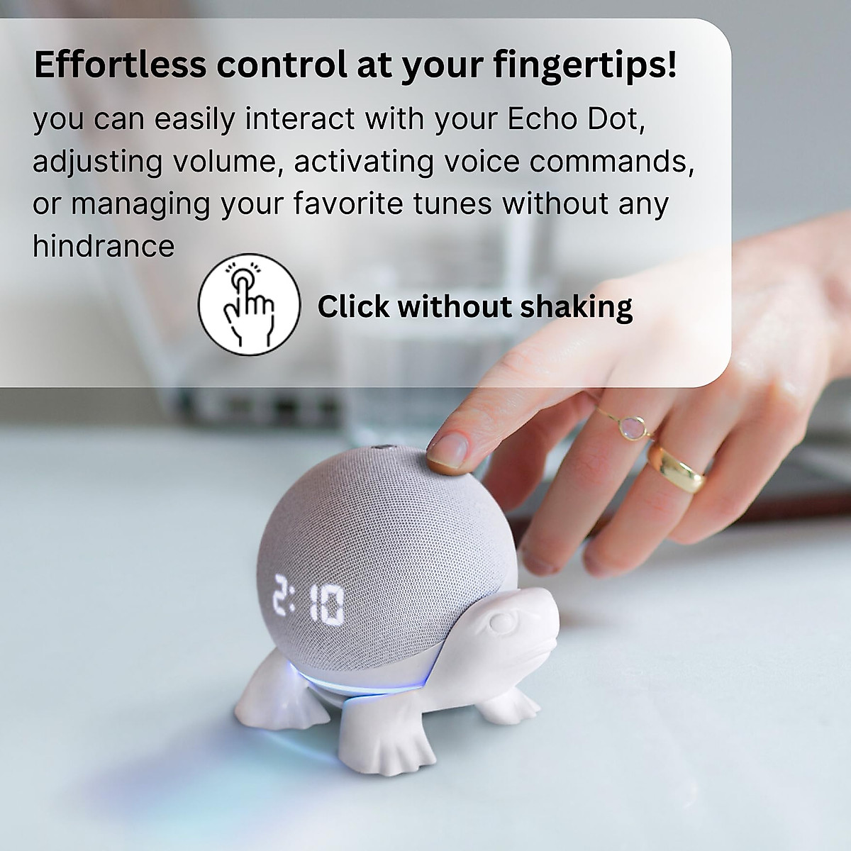 Turtle Echo Dot Holder Stand for Echo Dot 4th/5th Generation, Unique Alexa Holder, Turtle Alexa Stand Holder Mount, Accessories Speaker, dot Stand Holder for Alexa Echo dot, Amazon Echo dot Holder