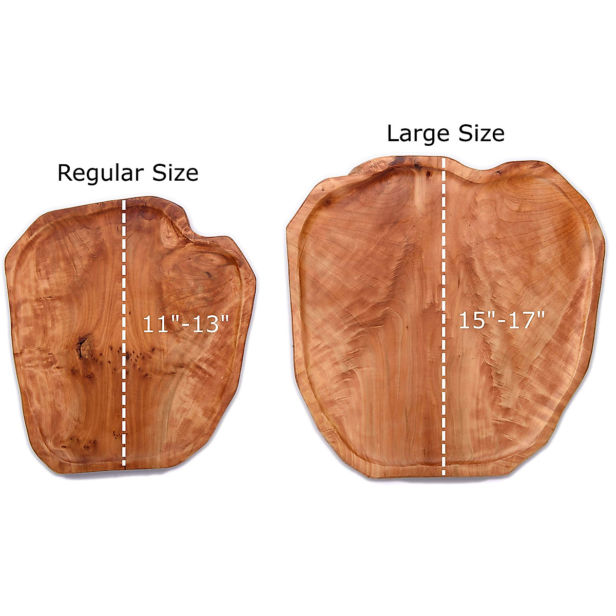 Driini Premium Handmade Root Wood Lazy Susan Turntable (16'') - Large Rustic Wooden Serving Platter Cheese Board - Oversized Charcuterie Tray, Perfect for Your Dinner Table or Countertop