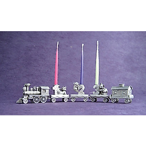 DANFORTH – Birthday Train (1- Raccoon) – Handcasted Pewter Birthday Party Decorations - Made in USA