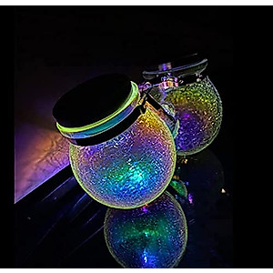 LANSCARE Solar Lanterns Lights Outdoor Decorative Solar Waterproof for Home Garden Yard Patio Outdoor Wedding Birthday Party Decorations (Fantasy Star, 2pack)