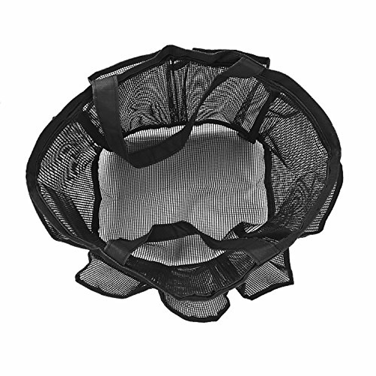 iPEGTOP Portable Mesh Shower Caddy, Quick Dry Shower Tote Hanging Bath & Toiletry Organizer Bag with 9 Storage Pockets, Double Handles for College Dorm, Travel, Gym & Camping, Black