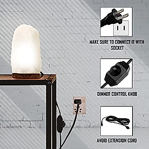 Crystal Hideaway Seasonal Affective Disorder White Salt Lamp | SAD Lamp