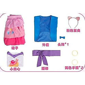 Sshine2022 Pinkie Pie Costume for Cosplay Women Men festival Outfit Halloween Christmas Carnival Party Uniform (Female M)