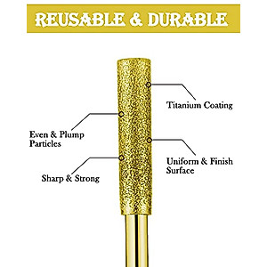 Shitime 45 Pcs Diamond Chainsaw Sharpener 1/8" Shank, High Hardness Burr Grinding Stone Chainsaw Sharpening Kit for Chain Saw Stone Jewelry Wood (5/32'', 3/16'', 7/32'')