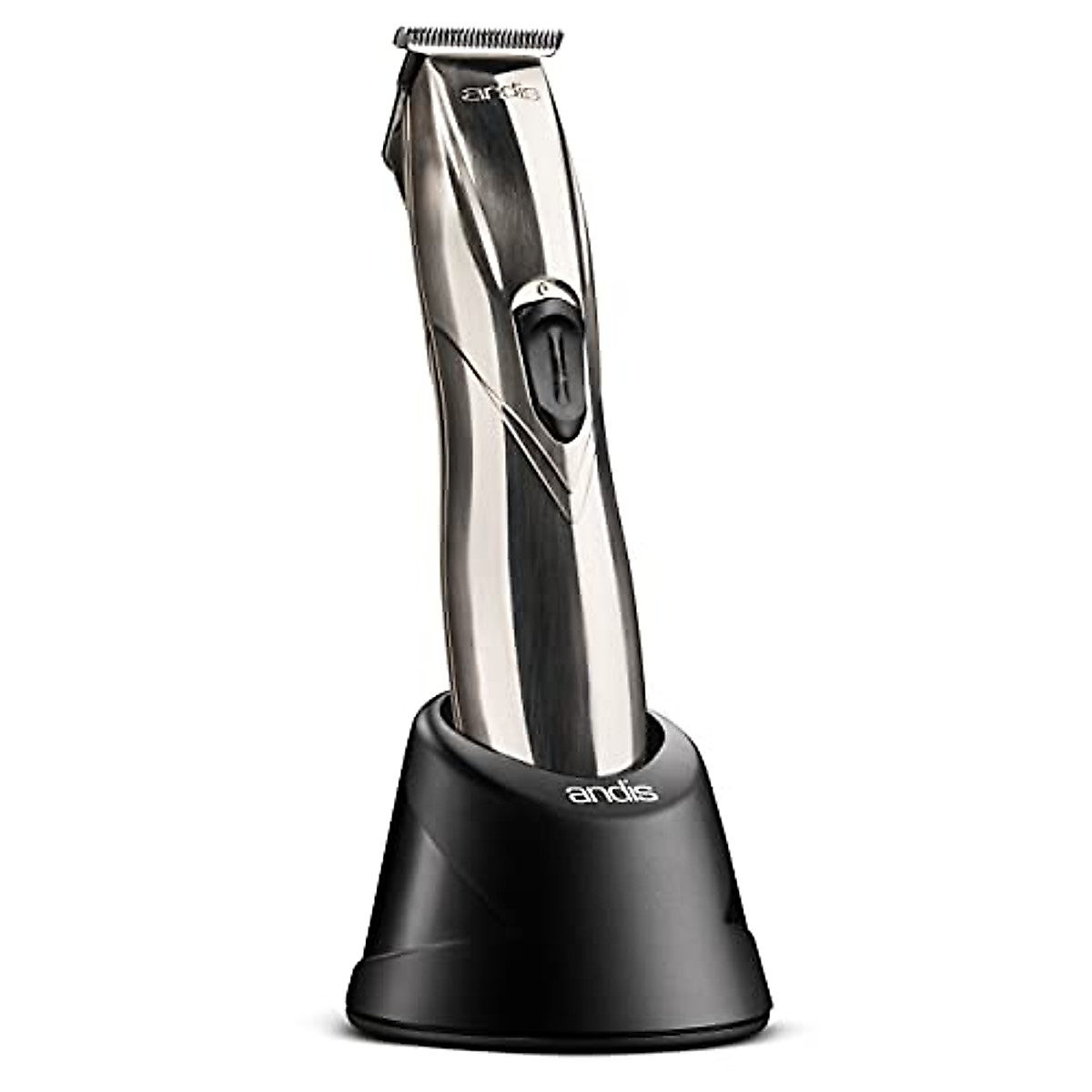 Andis 32400 Slimline Pro Cord/Cordless Beard Trimmer, Lithium Ion T-blade Trimmer, Close Cutting T-Blade Zero Gapped, Chrome