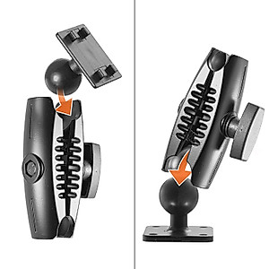 iBOLT TabDock Bizmount Metal AMPs - Heavy Duty Drill Base Mount for All 7" - 10" Tablets (iPad, Samsung Tab) for Cars, Desks, Countertops: Great for Commercial Vehicles, Trucks, and Businesses