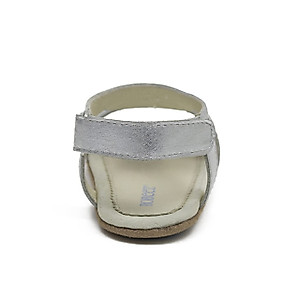 Robeez First Kicks Baby Girl and Unisex Sandals for Infant/Toddlers - Nakai White - 9-12 Months