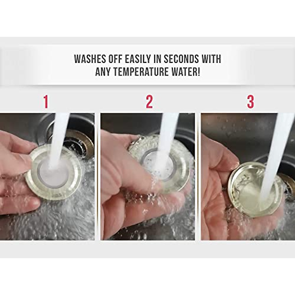 MESS Dissolvable Canning Labels for Jars – 200 Dissolvable Mason Jar Labels - Dissolvable Food Labels for Containers - Jam Homemade Canning Jar Labels Stickers - Removable Mason Jar Labels 2" Granite