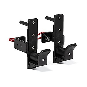 Titan Fitness T-3 Series Roller J-Hooks, Rated 1,000 LB Per Pair, Power Rack Attachment, Smooth Barbell Racking