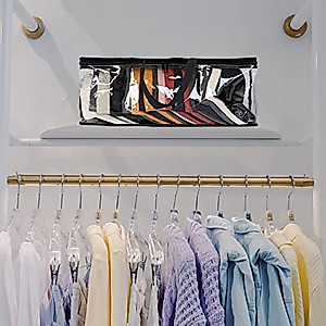 Babibob Hat Organizer/Baseball Cap Organizer - Clear Hat Holder, Visible Hat Storage Case for Ball Caps with Carry Handles, Holds Up to 22 Hats(3 Pack)