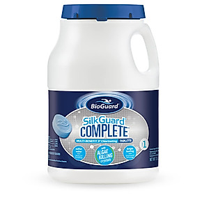 BioGuard SilkGuard Complete 3 Inch Chlorinating Tablets 7.5lb Pool Chlorine Sanitizer Tabs