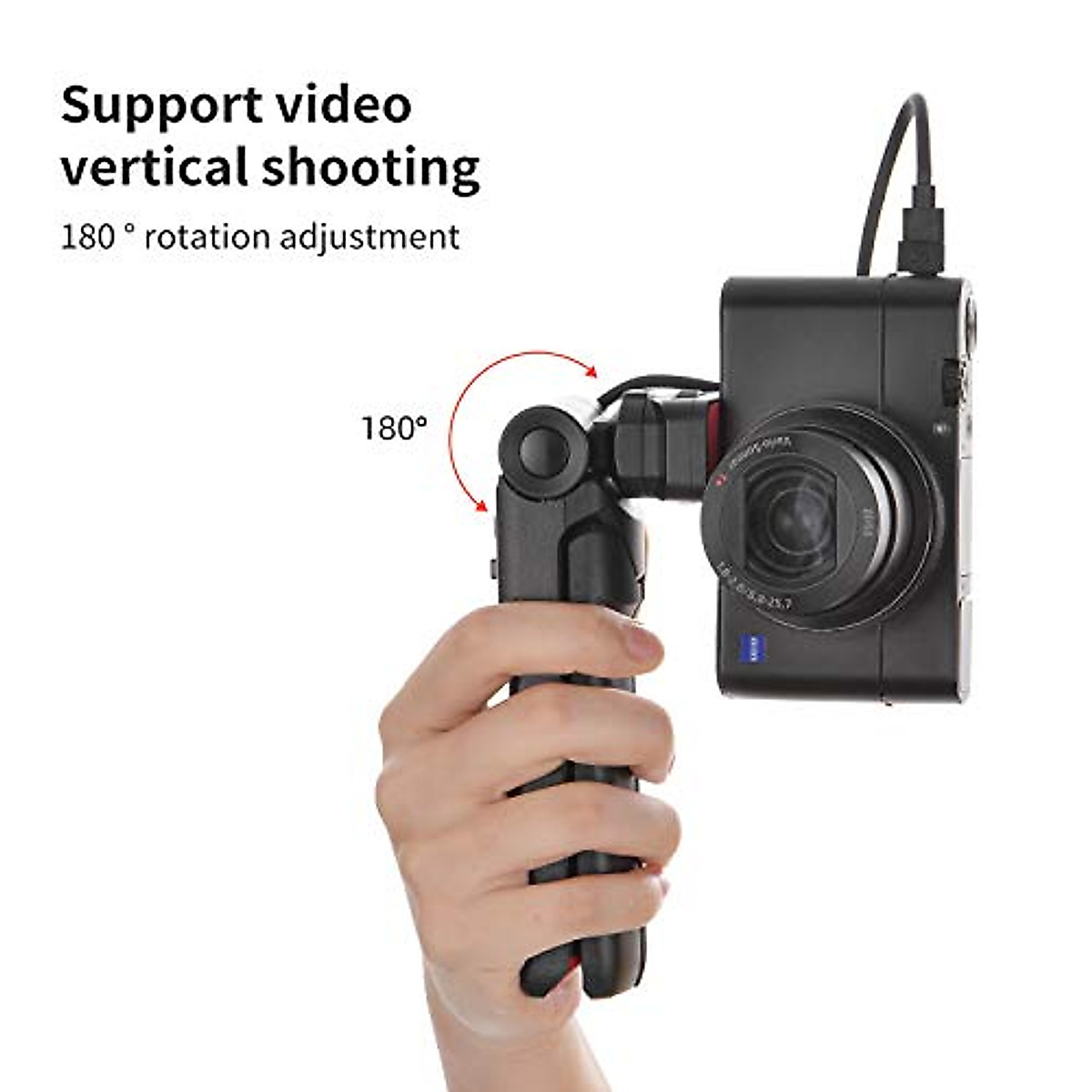 Newmowa Mini Shooting Grip vlog Camera Grip for Sony Vlogger Grip for Sony ZV1 RX100 VII RX100M2 RX100M3 RX100M4 RX100M5 RX100M7 A6000 a6100 a6300 A6400 A6500 A6600