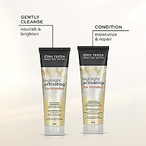 john frieda sheer blonde highlight activating shampoo,platinum to Champagne 8.3 oz / 250mL