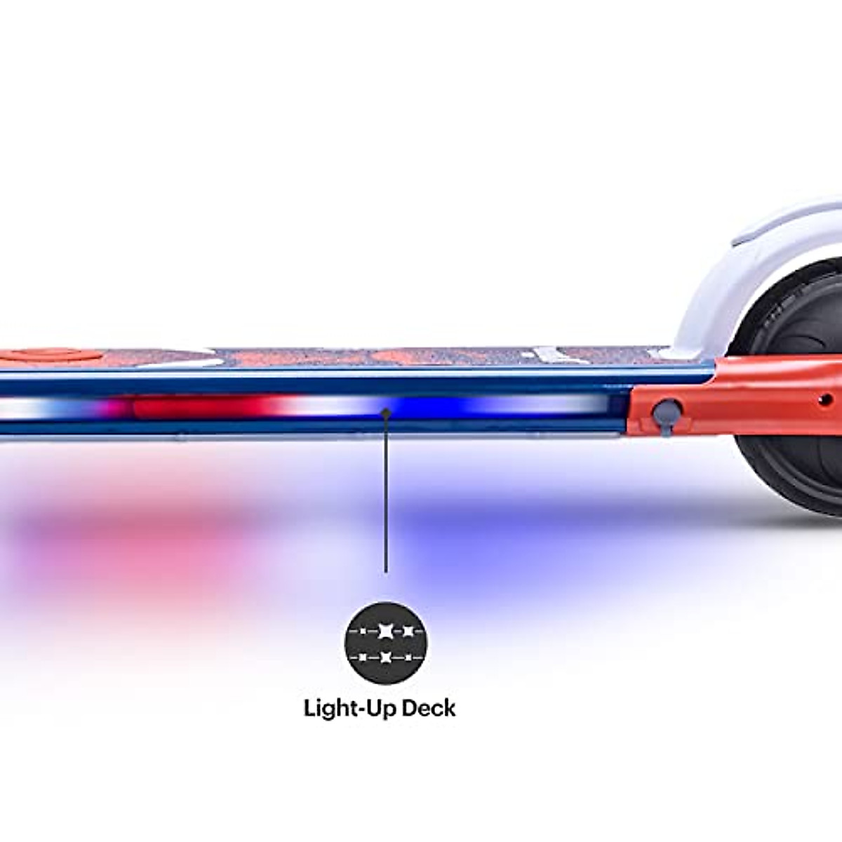 Jetson Marvel Spider-Man Kids' Electric Scooter, 7 Miles Per Hour, 4 Miles Max Range, 60-Watt Motor, Light-Up Deck, Height-Adjustable Handlebar, Ages 8+, JSPMN-ELE