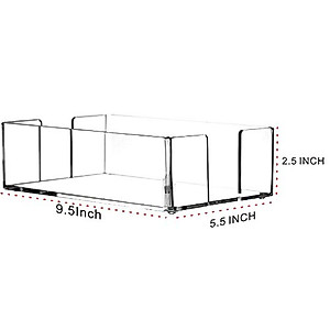 Cq acrylic Clear Napkin holders for kitchen,Guest Towel Basket,PaperTowel Holder in Clear ,Cocktail and Guest Napkin Holder for Bathroom Kitchen Dining Table Party Hotel Restaurant décor ,9"x 5.5"