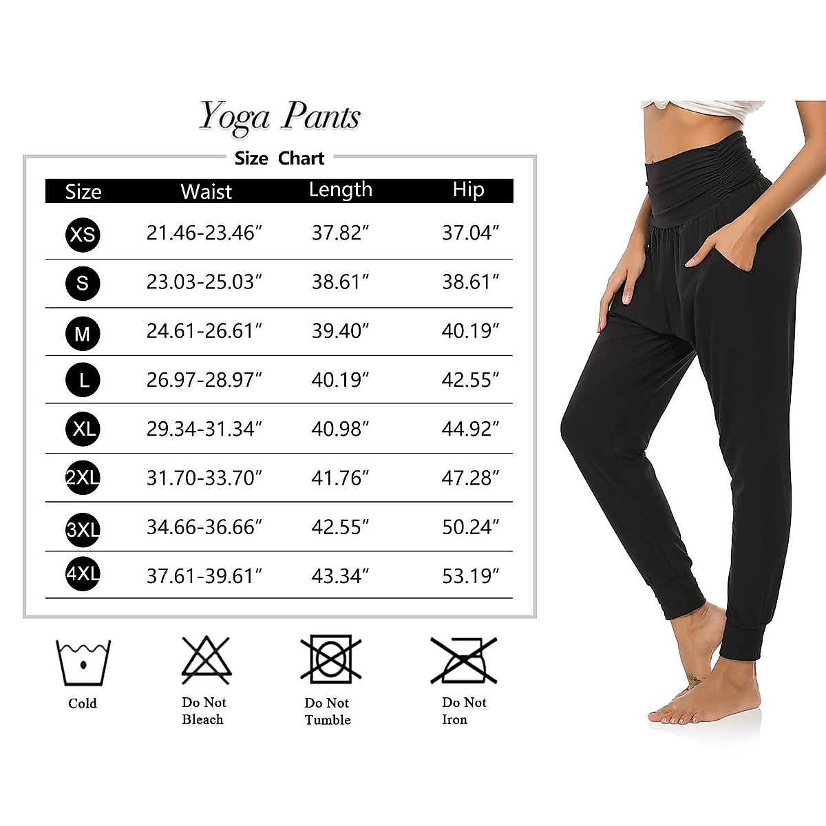 DIBAOLONG Womens Yoga Sweatpants Loose Workout Joggers Pants Comfy Lounge Pants with Pockets Black M