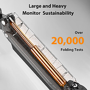 ErGear Dual Monitor Wall Mount, Gas Spring Monitor Arm for 2 Screen Max 32inch 18lbs Fully Motion Adjustable Computer Monitor Wall Mount Stand VESA Wall Monitor Mount Stand Holder 75x75/100x100mm