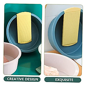 Veemoon 1 Set Baby Suits Plastic Tubs Baby Kit A Washboard Tub Small Washboard Laundry Basin with Washboard Washbasin Newborn Washing Supplies Washboard for Hand Washing Baby Clothes Sink