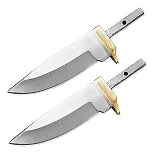 Whole Earth Supply 420 Stainless Steel Knife (420 Stainless Steel, Pair of 3.75 Inch Blades)