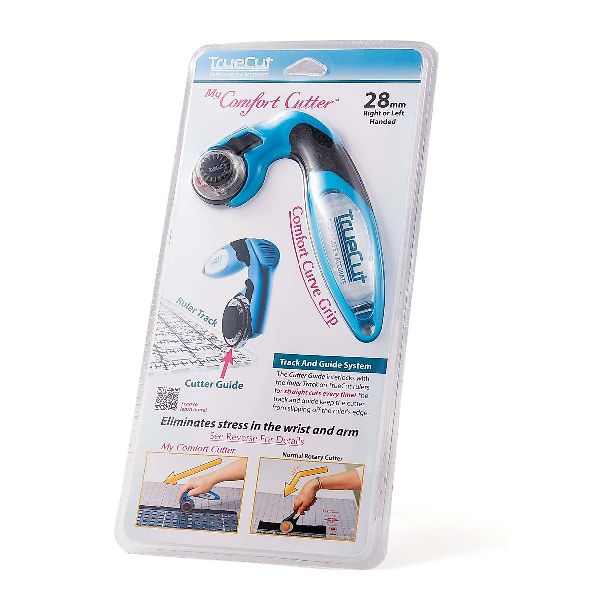 TrueCut 28mm My Comfort Rotary Cutter | Erginomic TrueCut 28mm Rotary Cutter from The Grace Company