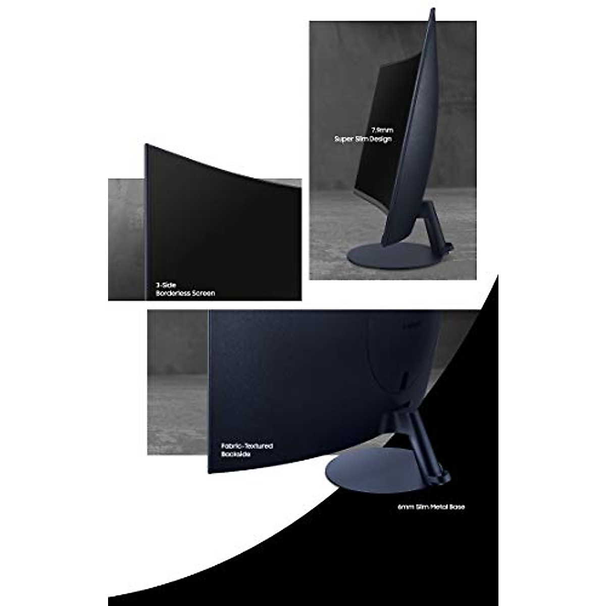 SAMSUNG 32-inch T55 Series - 1000R Curved Monitor: 75Hz, 4ms, 1080p (LC32T550FDNXZA)