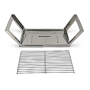 Gespann Folding Charcoal Grill Portable BBQ Grill Barbecue Grill for Camping Picnic (Stainless steel-28.7")