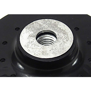 Elitexion Angle Grinder Ribbed Back 4-1/2 inches Plastic Pad for Resin Fiber Disc with 5/8 inch 11 Thread, Max 20,000 RPM