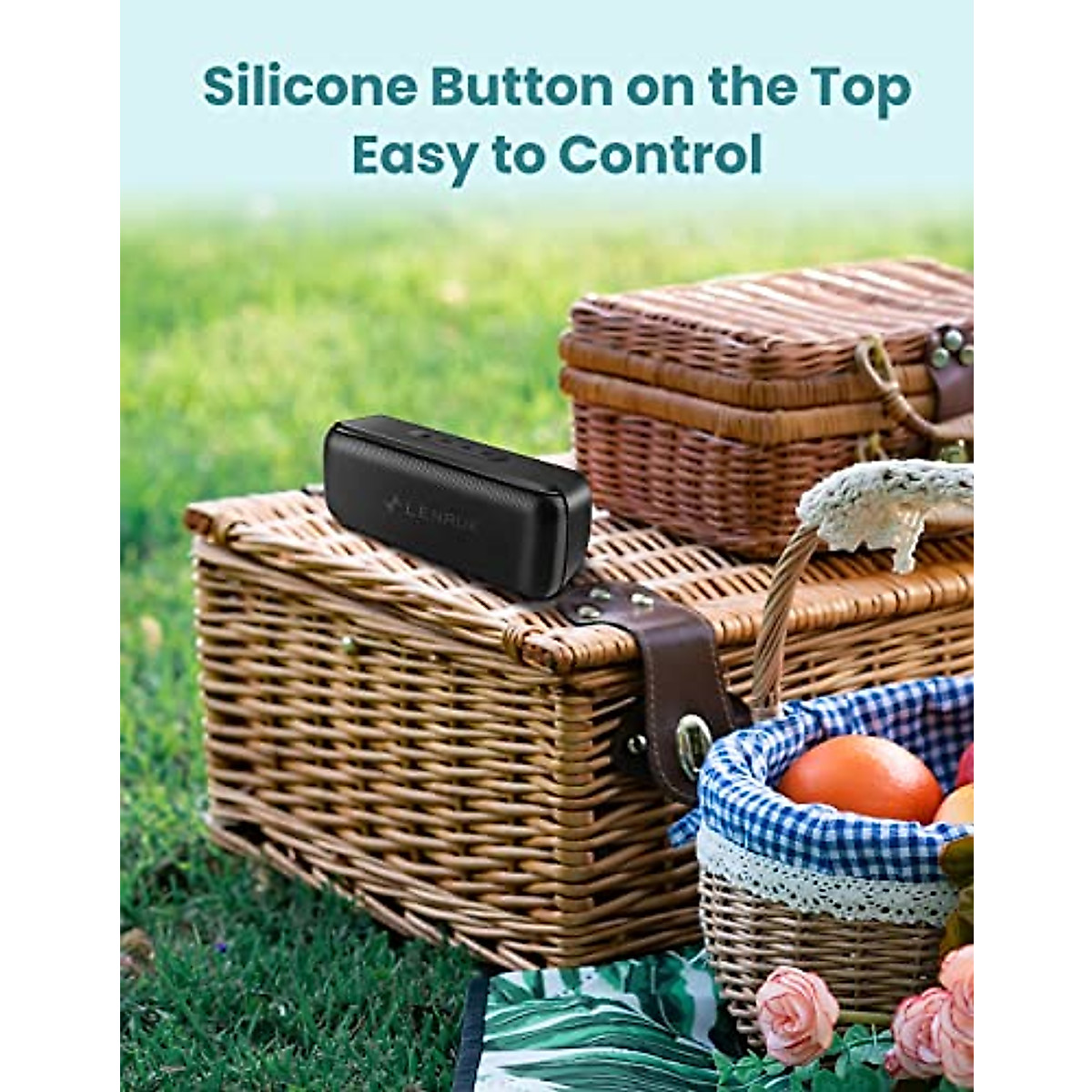 LENRUE Bluetooth Speaker,Wireless Portable Speakers with TWS, 12H Playtime, Clear Sound for Home,Travel and Outdoor,Handfree Calls Compatible with for iPhone, Samsung Android and More