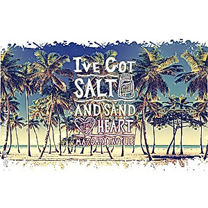 Tervis Margaritaville - Salt In My Veins Made in USA Double Walled Insulated Tumbler Travel Cup Keeps Drinks Cold & Hot, 16oz, Clear