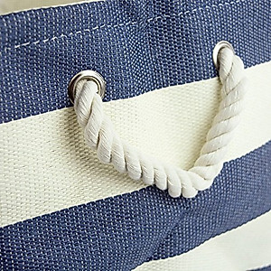 DII, Woven Paper Storage Bin, Collapsible, 17x12x12, Rugby Nautical Blue
