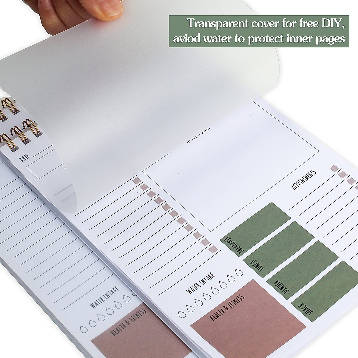 To Do List Notepad 52 Sheets Tear Off Daily Planner,5.8" x 8.4" Organizing To-do Notepads