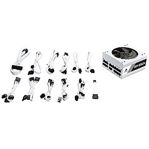 Corsair RMX White Series (2018), RM850x, 850 Watt, 80+ Gold Certified, Fully Modular Power Supply - White, 80 PLUS Gold (CP-9020188-NA)