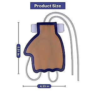SimCoach Phlebotomy and Venipuncture Practice Kit, Wearable IV Practice Trainer Kit, Dorsal Hand Injection Trainer, IV Start Kit for Injection Training, Medical Education, Nursing School Essentials