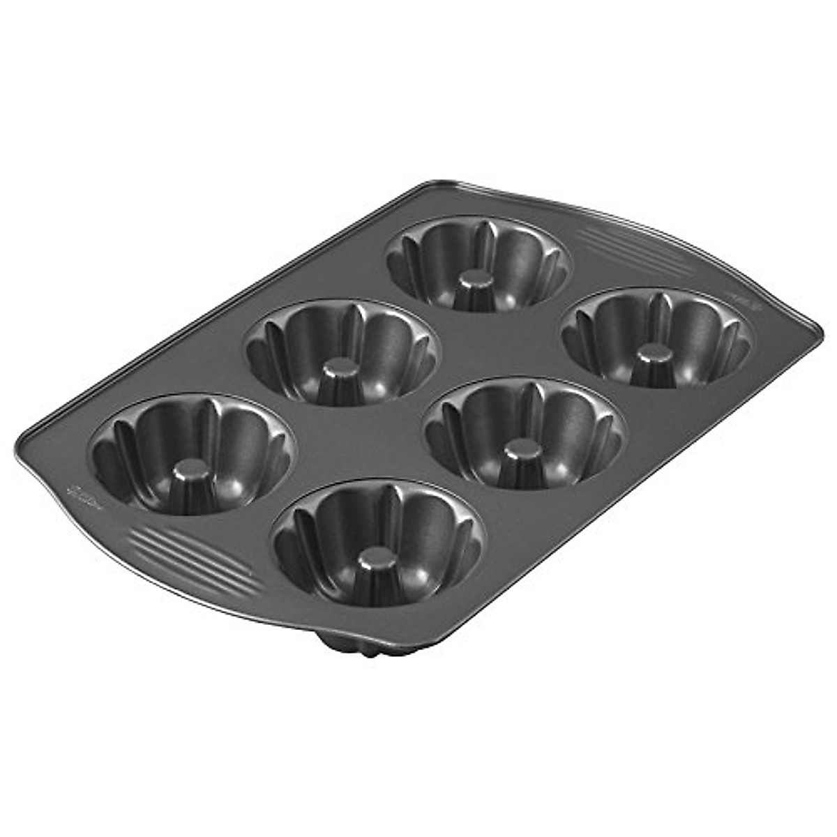 Wilton Excelle Elite Non-Stick 6-Cavity Mini Fluted Tube Baking Pan