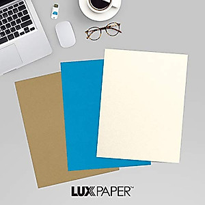 LUXPaper 8.5" x 11" Cardstock | Letter Size | Champagne Metallic | 105lb. Cover (192lb. Text) | 50 Qty