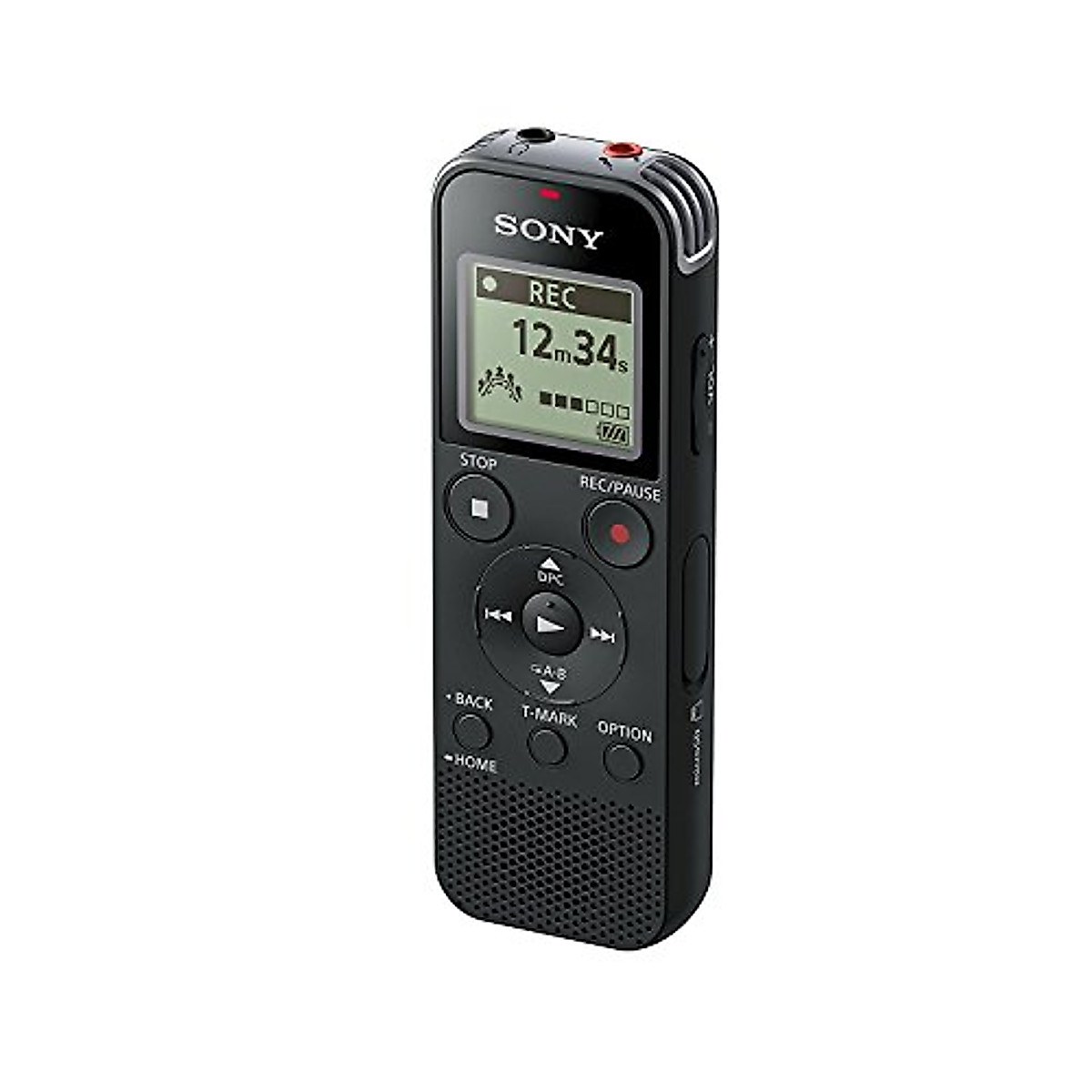 Sony Voice Recorder ICD-PX Series with Built-in Mic and USB, microSD Card Slot Up to 32 GB to Expand Memory, Adjustable Microphone Range, Includes A NeeGo Lavalier Lapel Mic